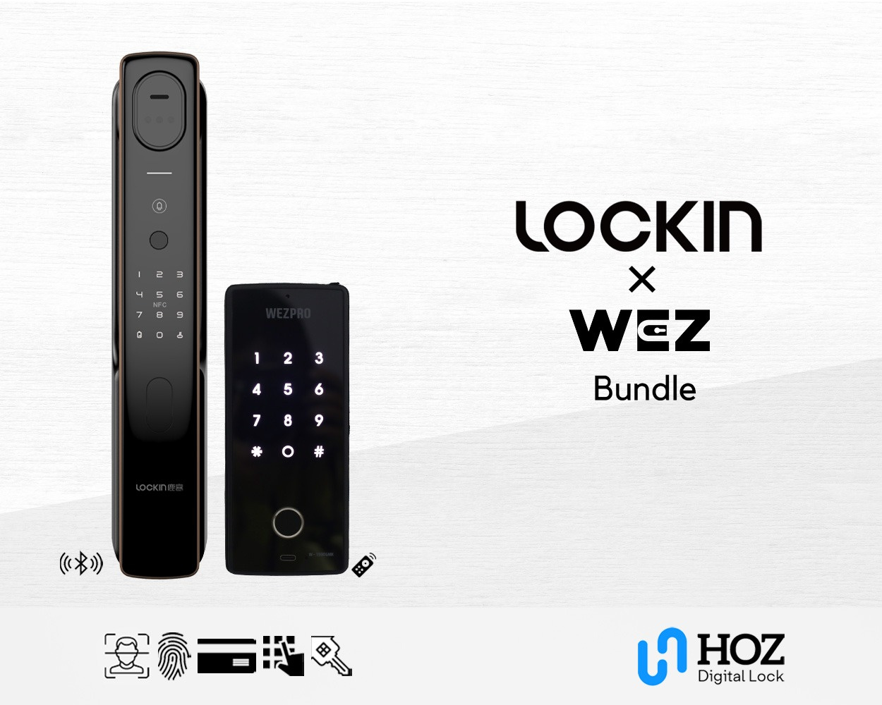 Lockin S50F & Wezpro Gate Digital Lock Bundle