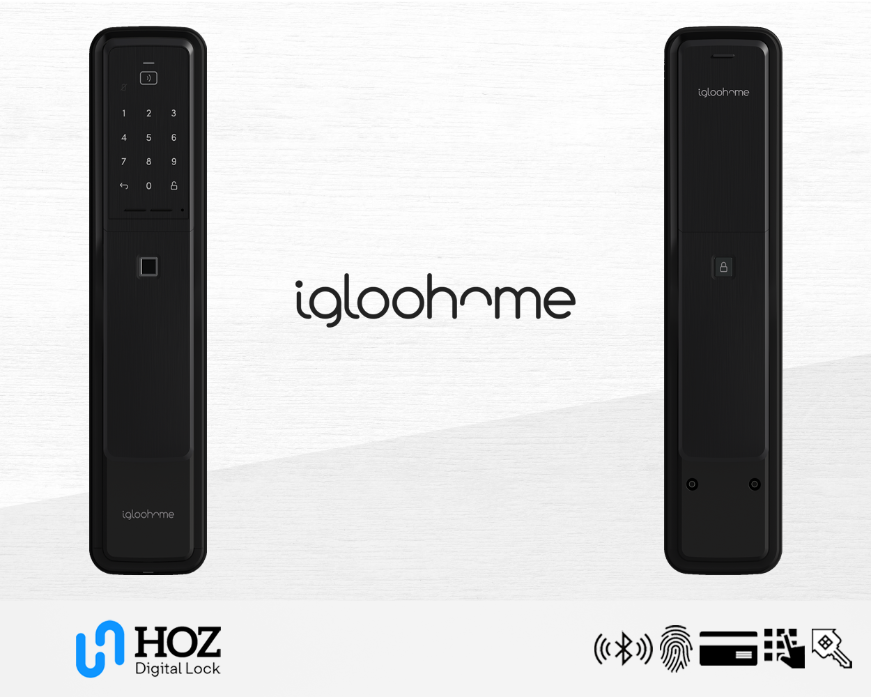 Igloohome MP1F Push Pull Door Digital Lock | Digital Locks Singapore | Hoz