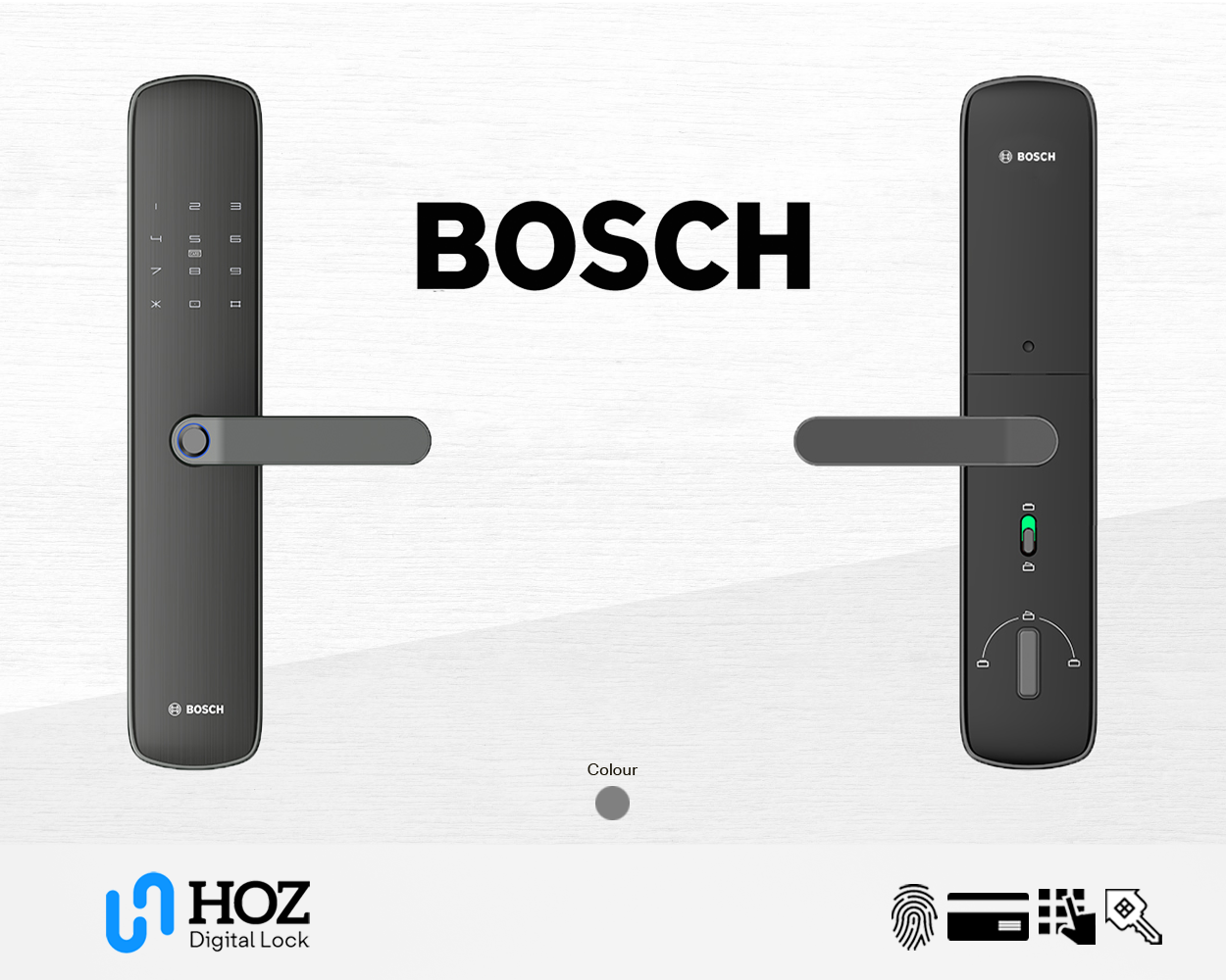 Bosch Digital Lock ID60 Grey | Digital Locks Singapore | Hoz